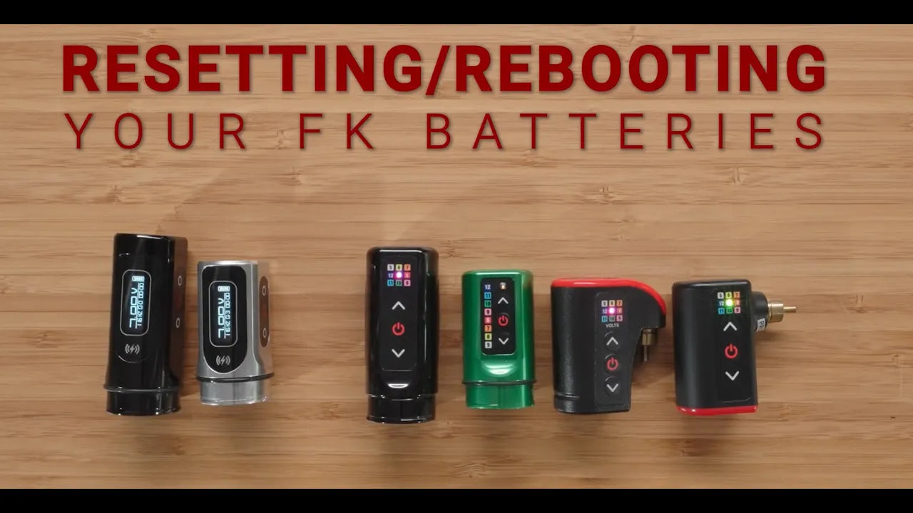How to reset your FK batteries – FK Irons - Precision Tattoo Machines